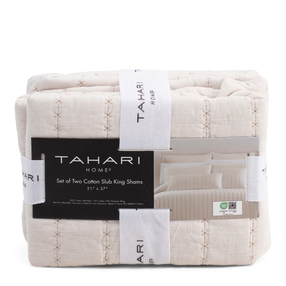 Tahari | Bedding | Last Piece Tahari Home X Channel Stitch Swiss Slub ...